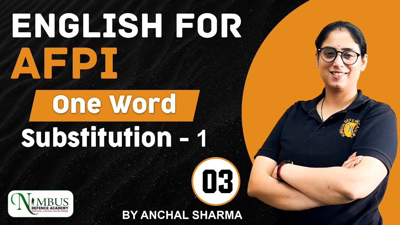 #AFPI - Exam || #one #word #substitution-1 || #previous #year #question ...