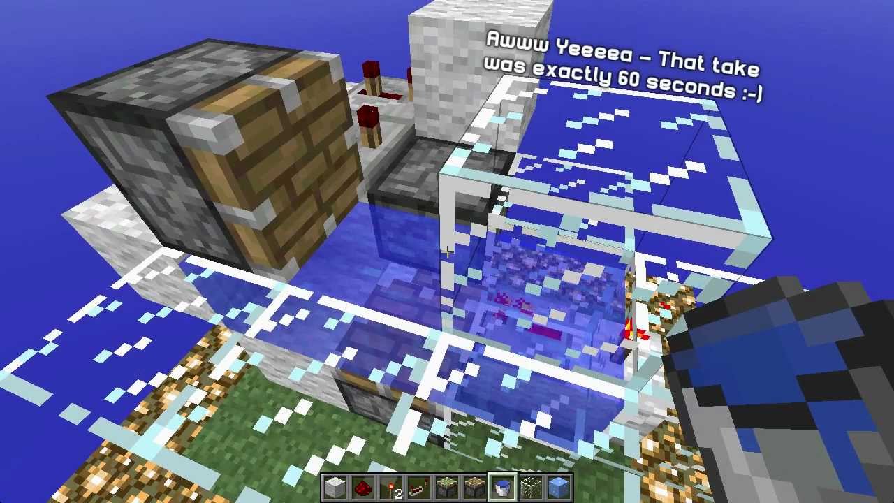 World's Smallest Minecraft Ice Machine [Tutorial] - YouTube