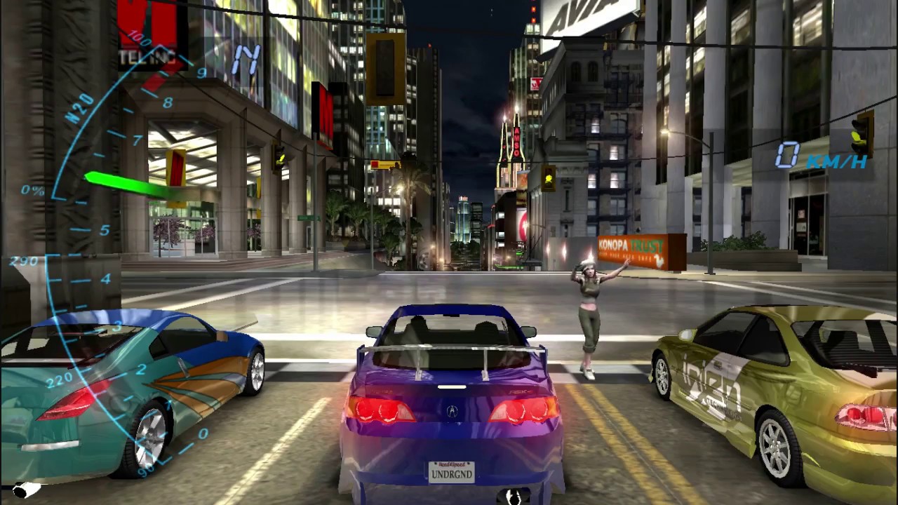 Drag - racing on the Acura RSX in Need for Speed Underground - YouTube