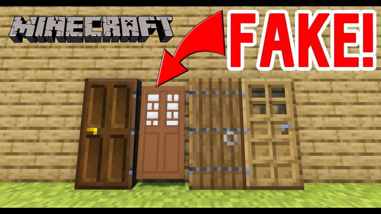 How to make a FAKE DOOR in Minecraft! (Prank your friends!) - YouTube