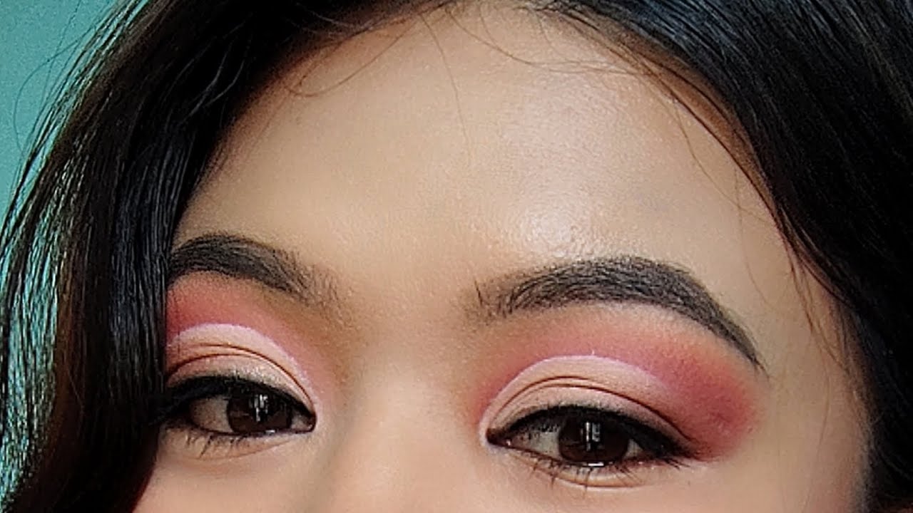 Half cut crease eye makeup look 👁️|Tutorial|hooded eyes| - YouTube