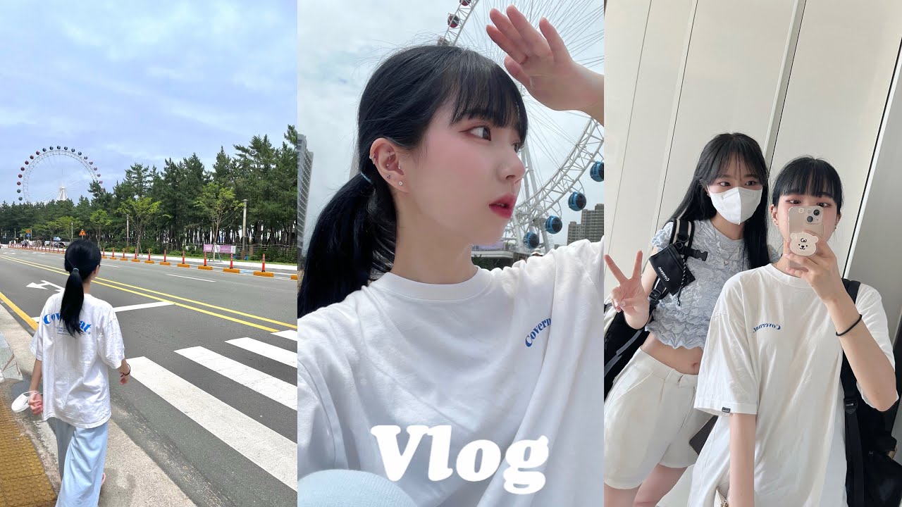 Vlog 1박 2일 속초여행 With예보링ᰔᩚ 이게 얼마만의 바다야~~🌊 속초해수욕장 속초네컷 코코넛그루브 속초중앙시장 만석닭강정 보사노바커피로스터스