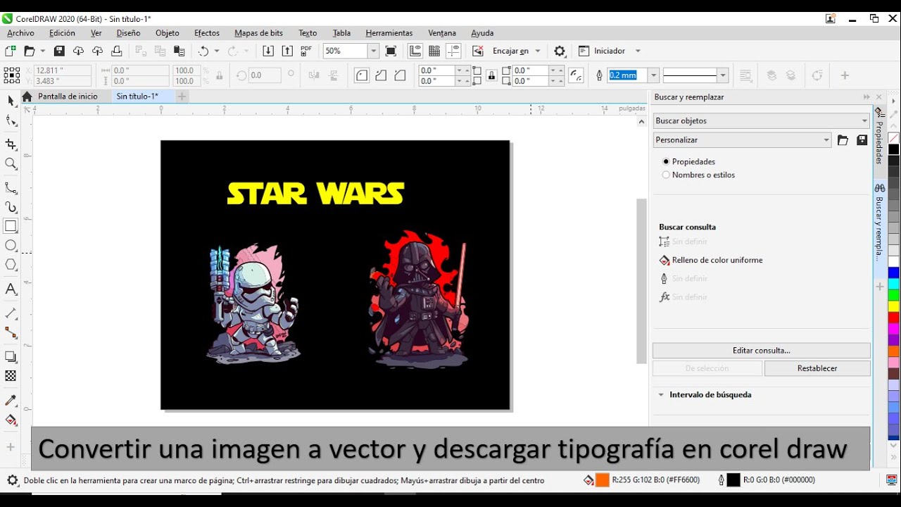 vectorizando imágenes /instalando tipografía - YouTube
