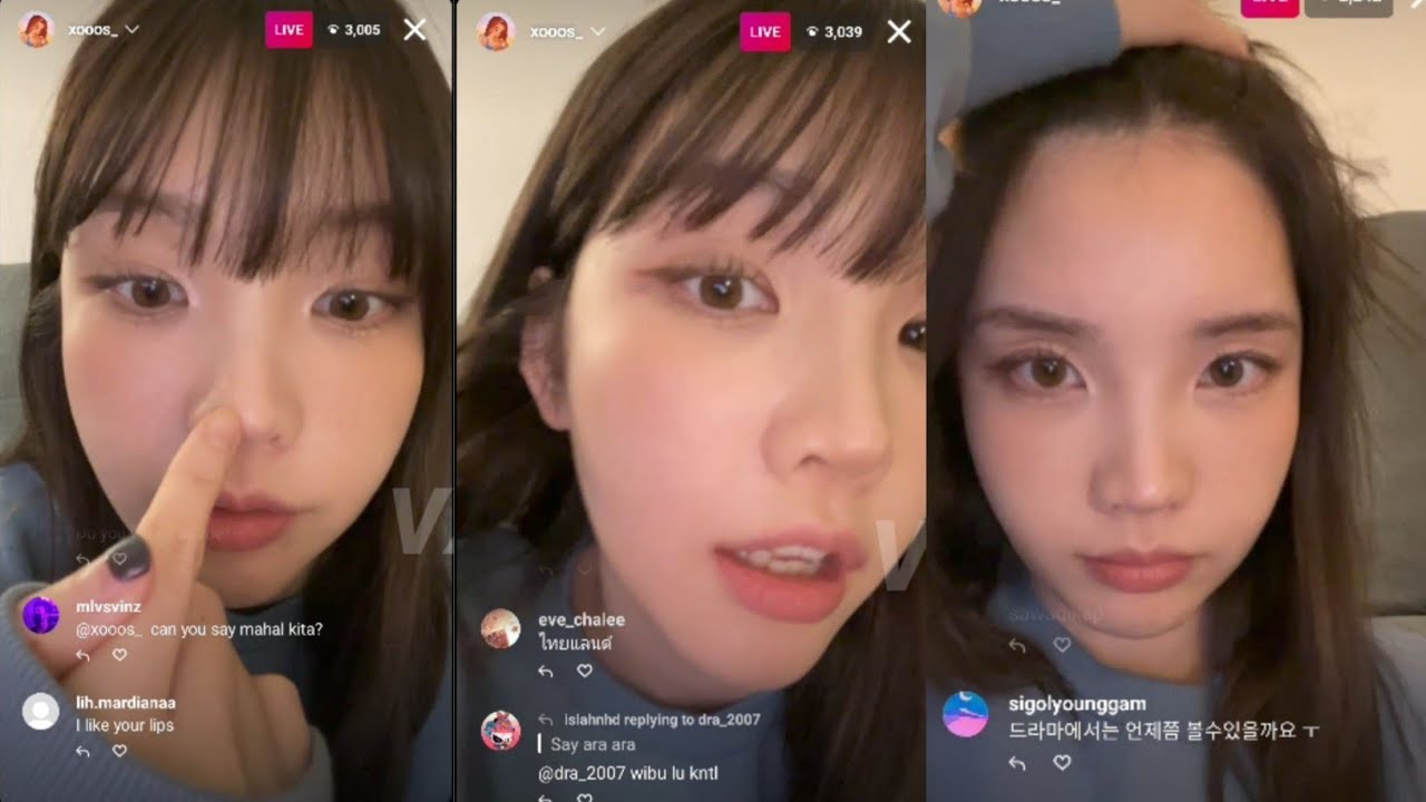XOOOS LIVE INSTAGRAM ( LEARNING ENGLISH ) - YouTube