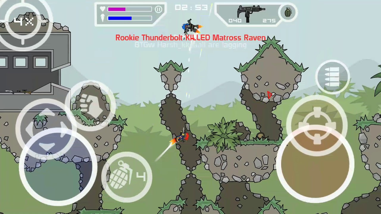 Mini militia outpost map op gameplay - YouTube