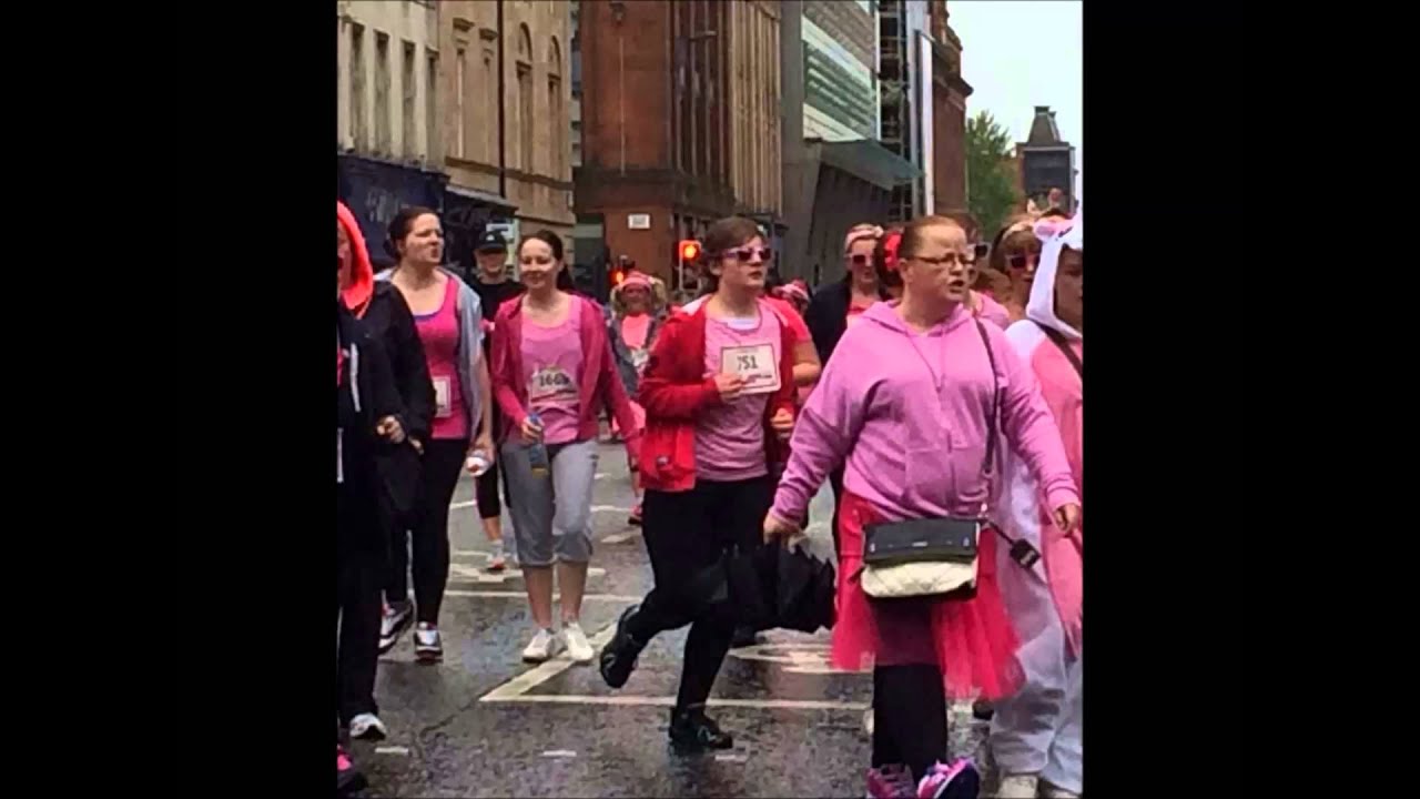 1st Hamilton Girls' Brigade Run the Race for Life 2015 - YouTube