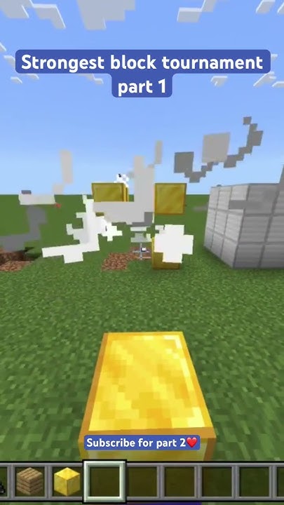 Minecraft strongest block tournament #fyp #minecraft - YouTube