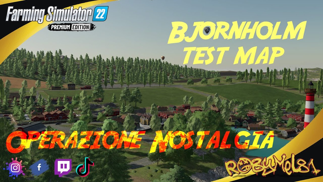 Bjornholm TEST MAP (Console/Pc) FS22 - YouTube