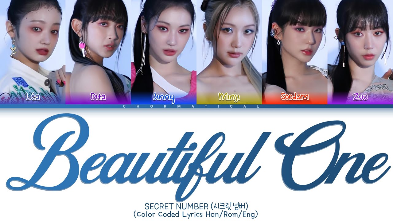SECRET NUMBER "Beautiful One" Lyrics (시크릿넘버 "Beautiful One" 가사)(Color ...