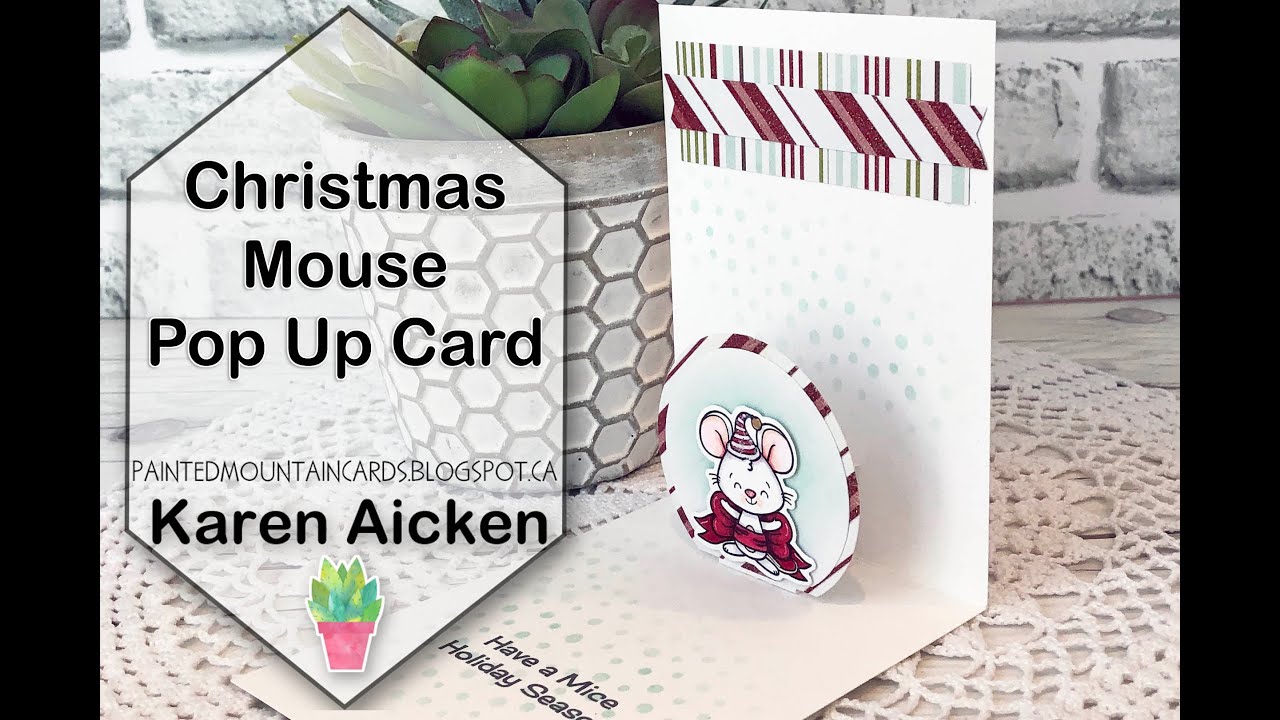 Christmas Mouse Pop Up Card - YouTube