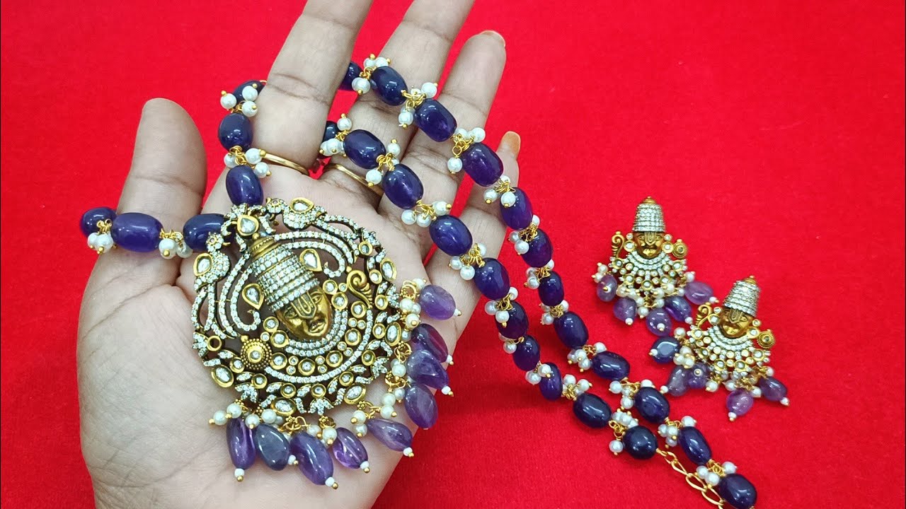 Gold Copy Black Beads,Real Beads, Kattu theega, Polki Sets ...