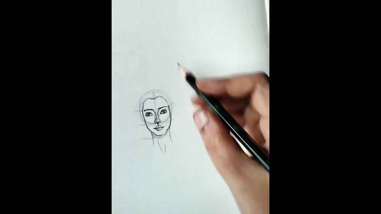 How to draw a face - YouTube