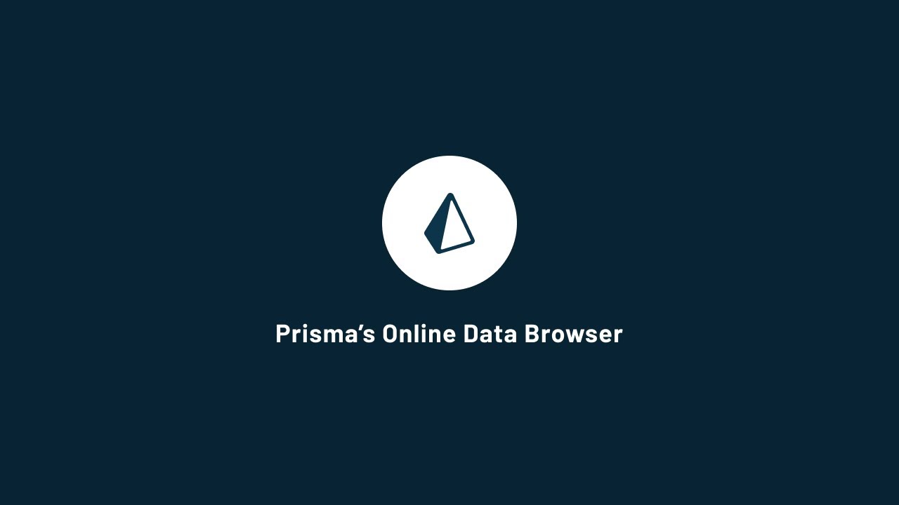 Announcing Early Access for Prisma's Online Data Browser - YouTube
