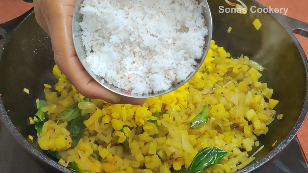 Easy Side Dish Recipe | How To Make Tasty Banana Stem Poriyal - YouTube