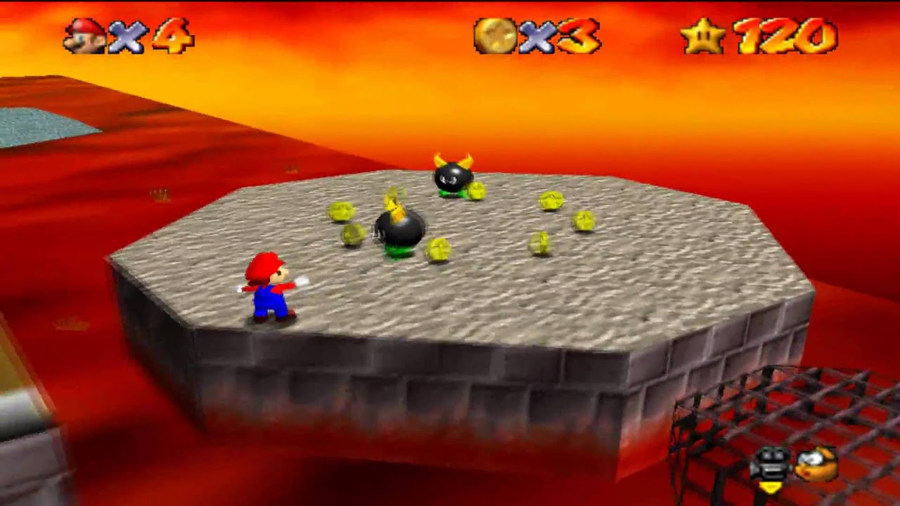 Super Mario 64 - Red-Hot Log Rolling - YouTube