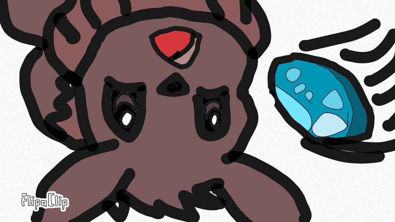 eevee get hit with a water stone (my first animation) - YouTube