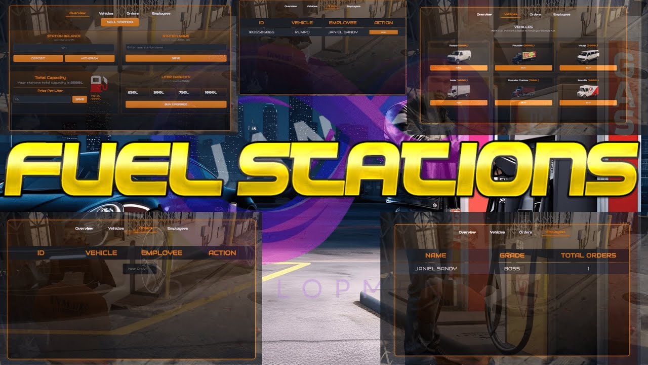 [QB&ESX] Advanced Fuel Management System - YouTube