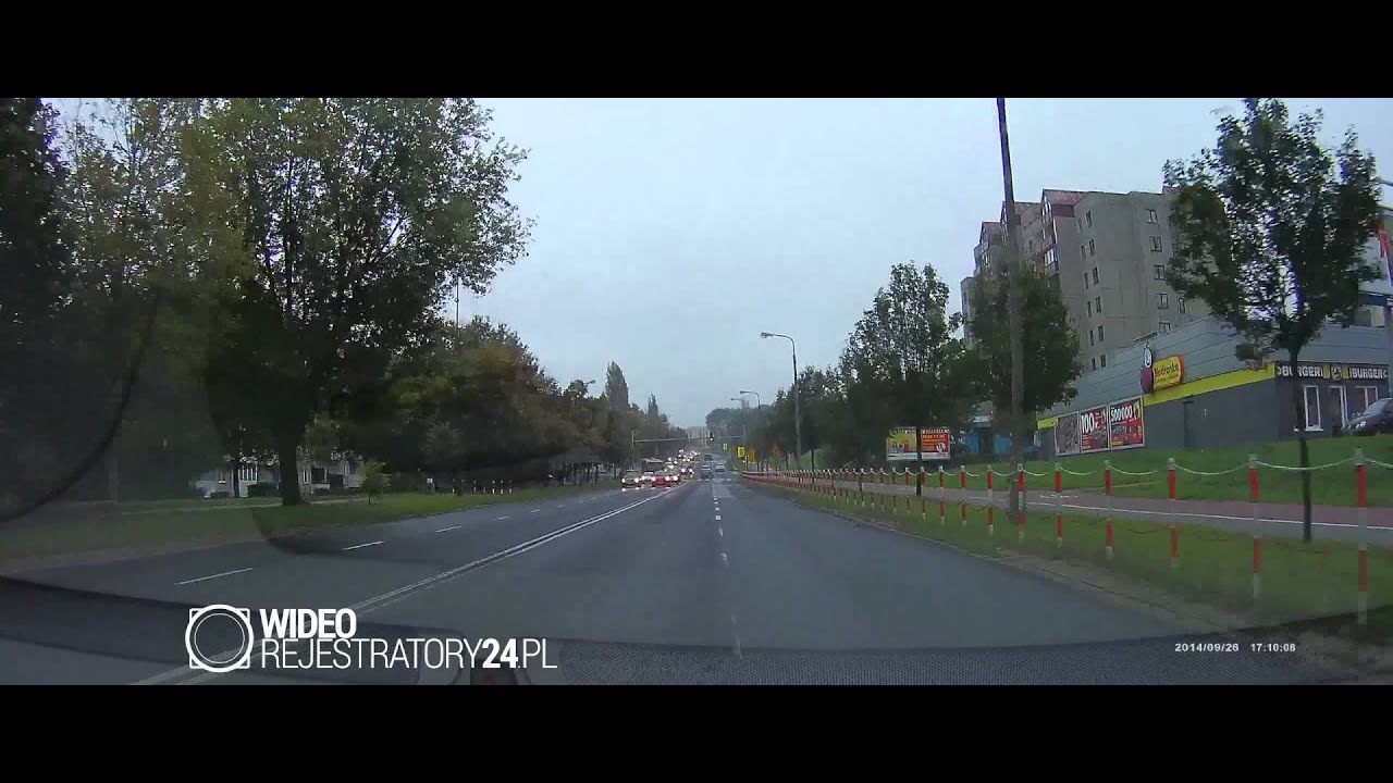 TrueCam A7 - road test w pochmurny dzień @ 2560x1080 30fps - YouTube