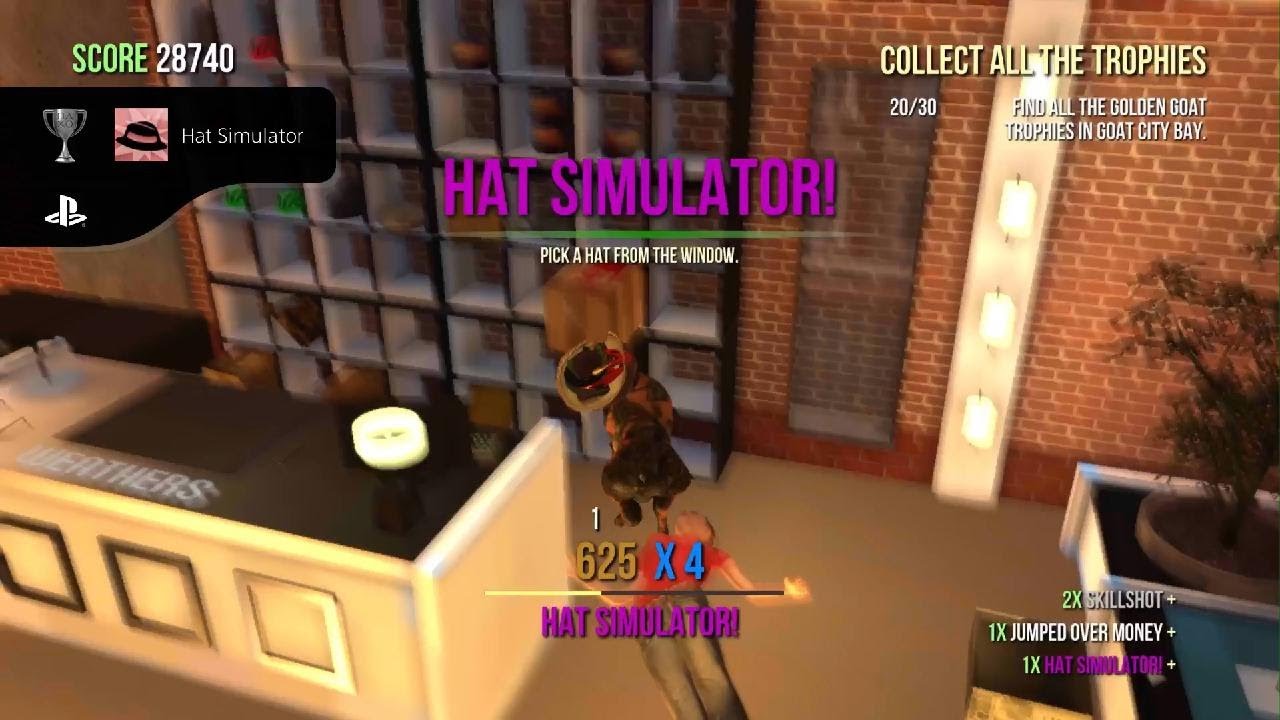 Goat Simulator i bay the lots of hat - YouTube