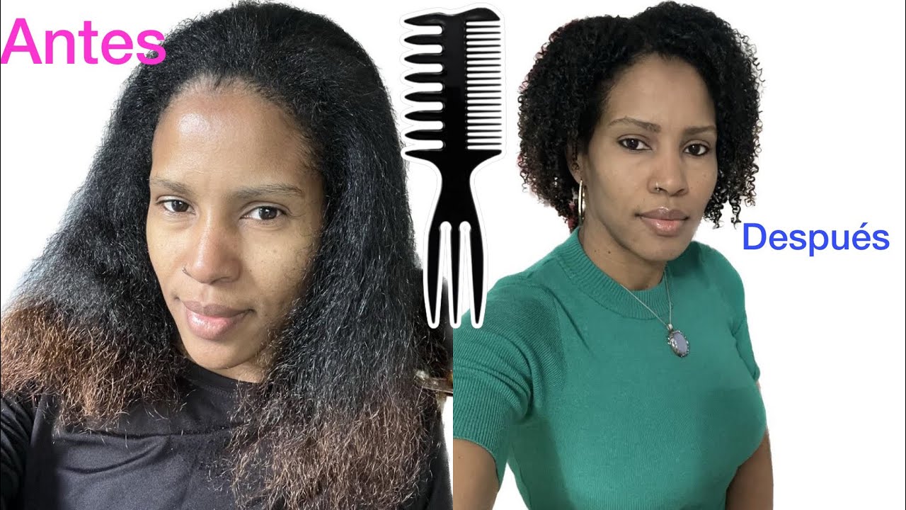 Como definir tu pelo con un peine, rizos marcados y duraderos. - YouTube