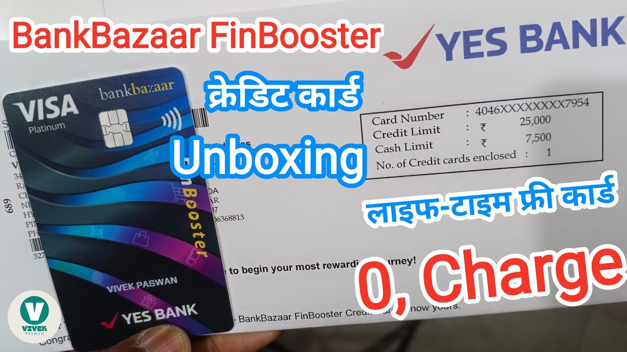 Yes BankBazaar FinBooster Credit Card Unboxing and Review | lifetime ...