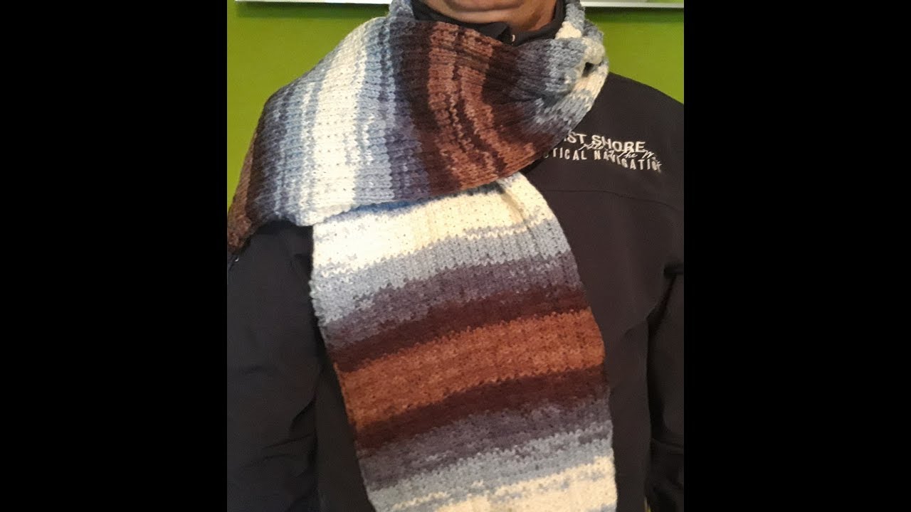 Fular barbatesc tricotat - YouTube