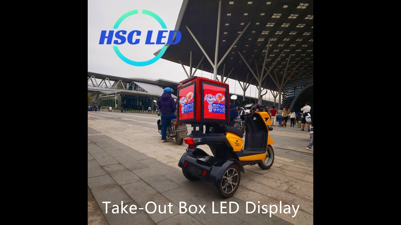Take-Out Box LED Display for Motorcycle - YouTube