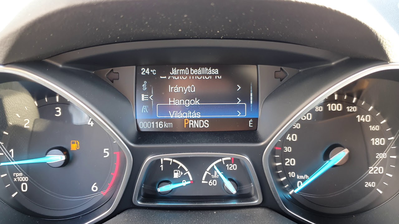 Kuga II műszerfal Magyar nyelv - YouTube