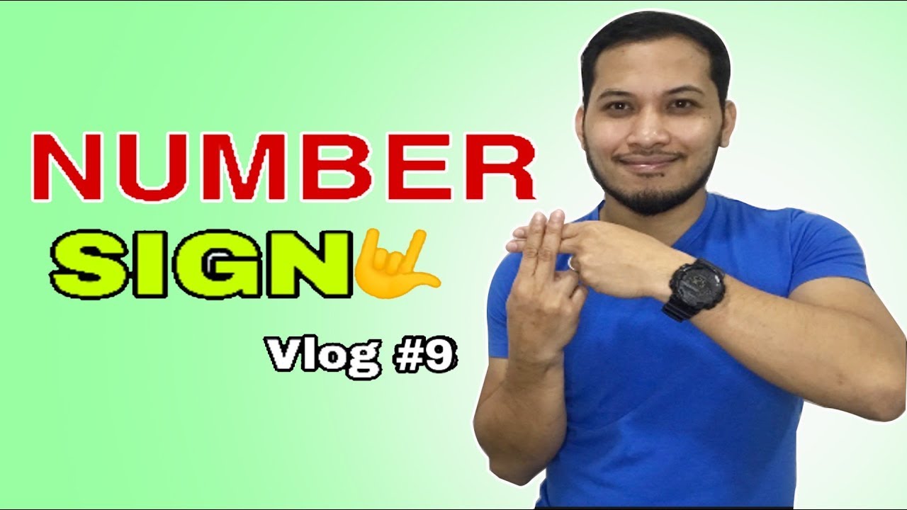 SIGN LANGUAGE LESSON 4 | NUMBER SIGNS || vlog #9 - YouTube