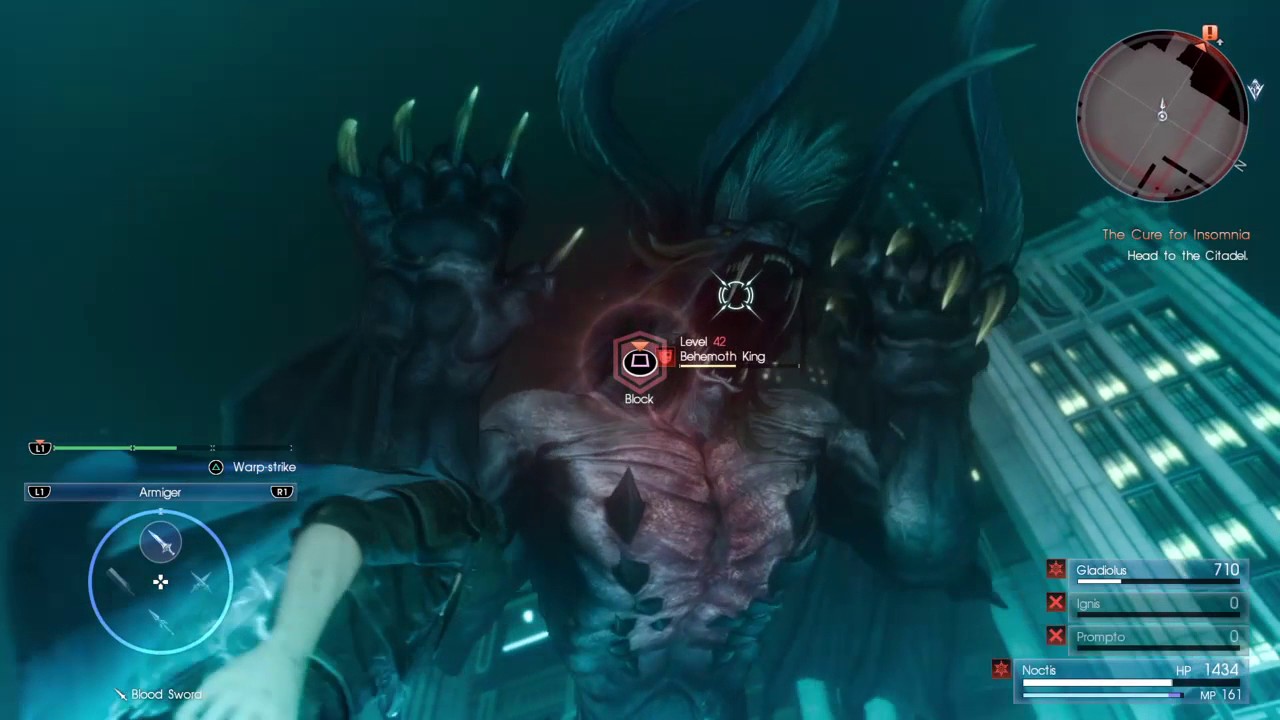 FINAL FANTASY XV behemoth king - YouTube