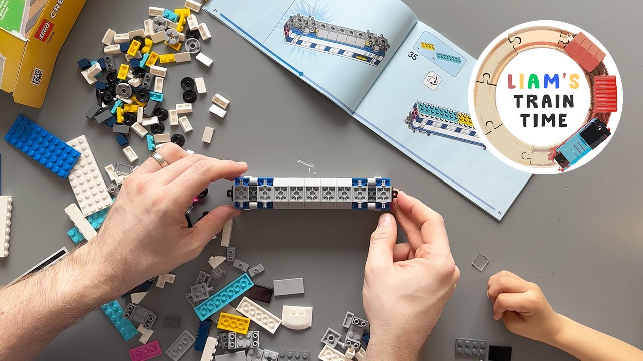 LEGO Creator High Speed Train Build | Full 40518 Engine and Passenger ...