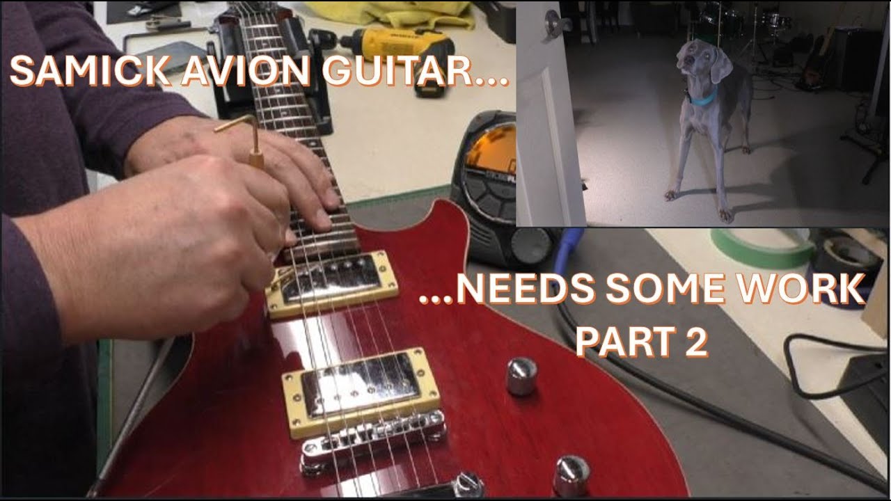 Samick Avion Electric Guitar - Needs some work! Part 2 - YouTube