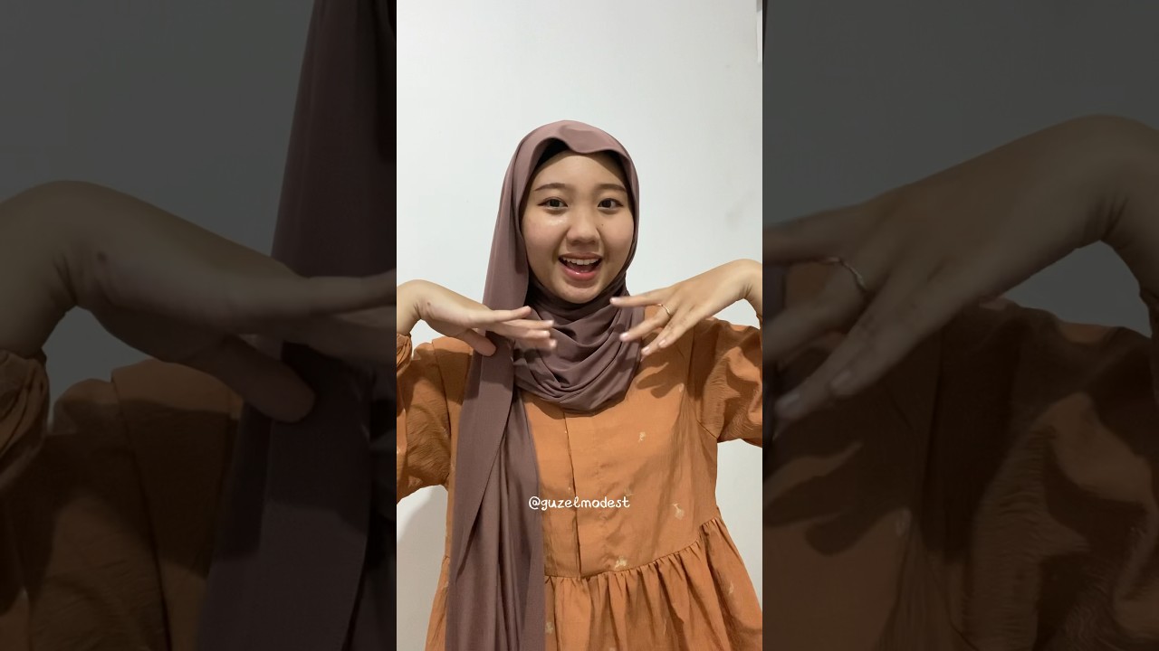 Pashmina jersey tutorial Shopee hijab : Guzel Modest - YouTube