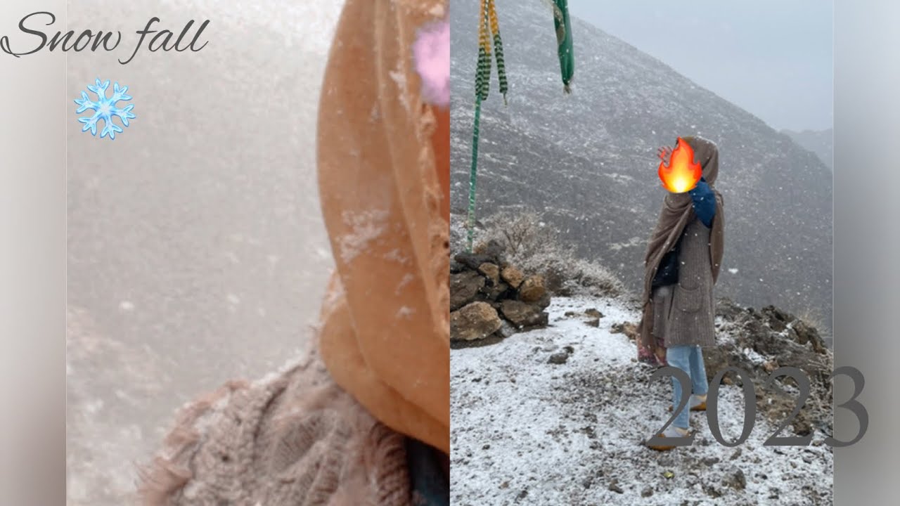 First snow fall ️in Quetta |2023|Life in winter 🥶/snowfall - YouTube