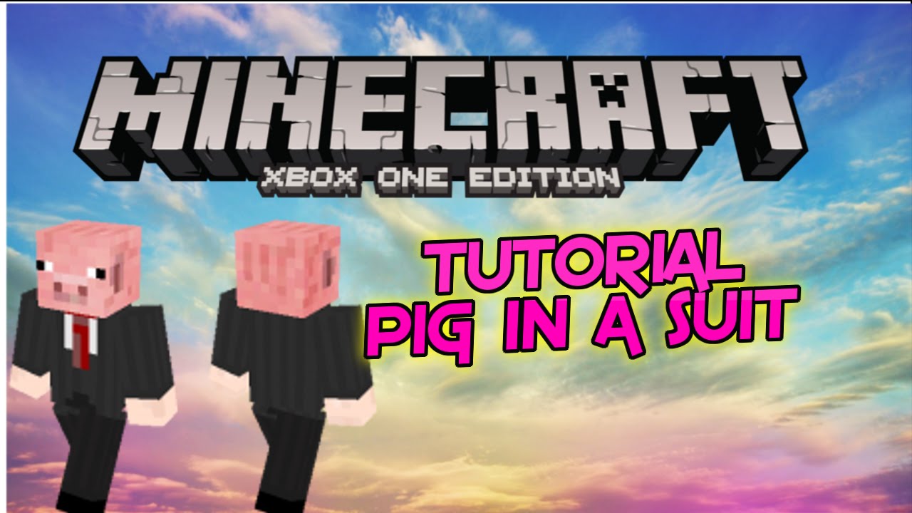 Minecraft Statues Tutorials (PIG IN A SUIT) - YouTube