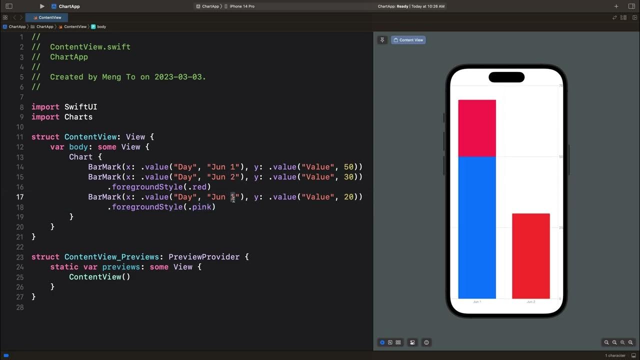 [SWIFTUI HANDBOOK] 092 Charts - YouTube