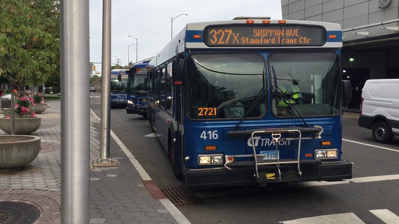 CT transit rush hour (Stamford Connecticut) - YouTube