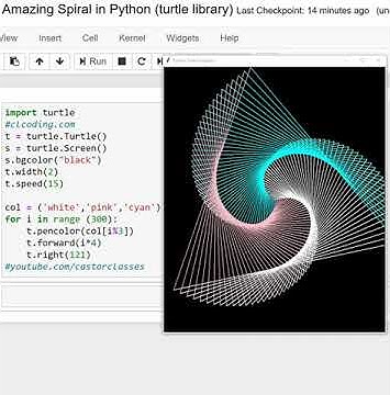 Amazing Spiral in Python turtle library - YouTube
