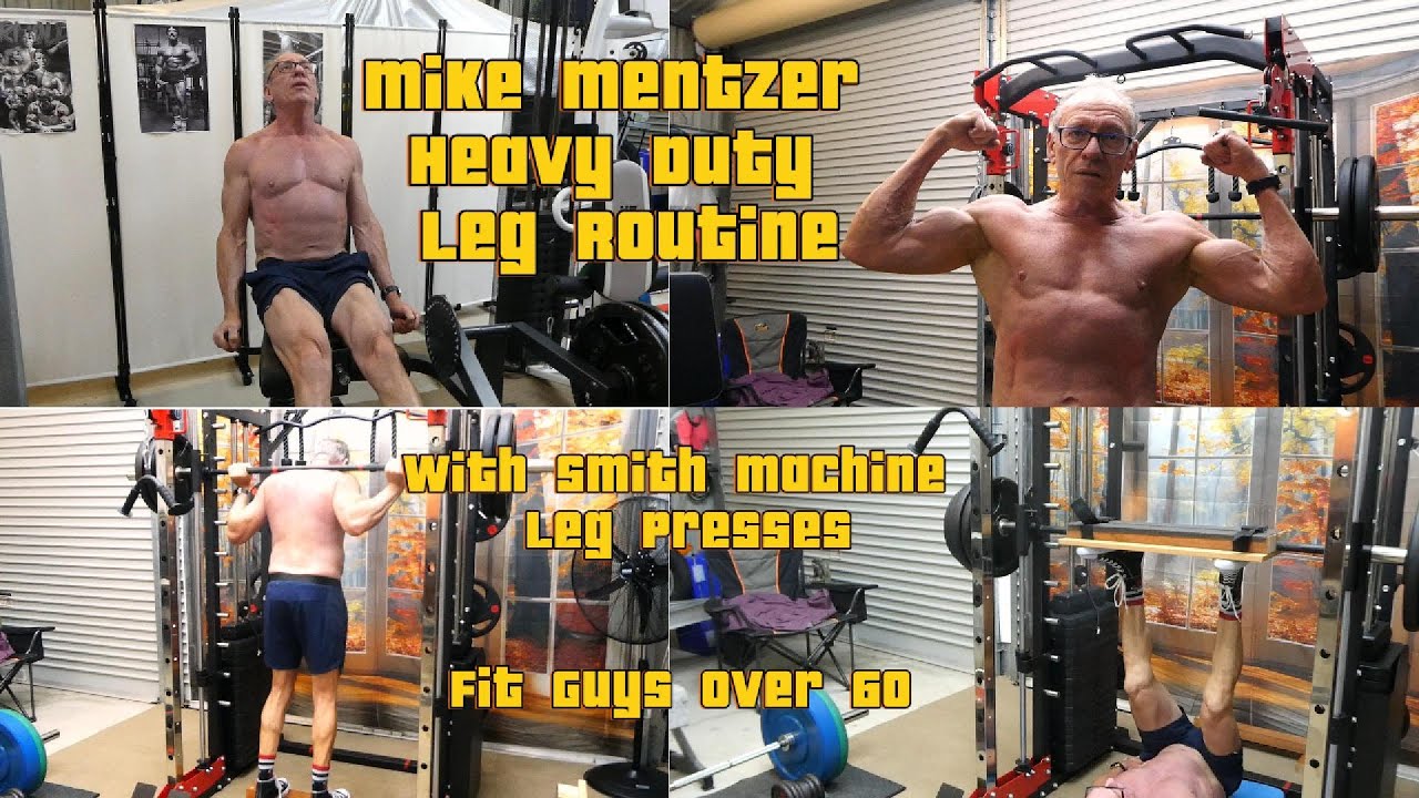 Mike Mentzer Heavy Duty Leg Routine with Smith Machine Leg Presses ...