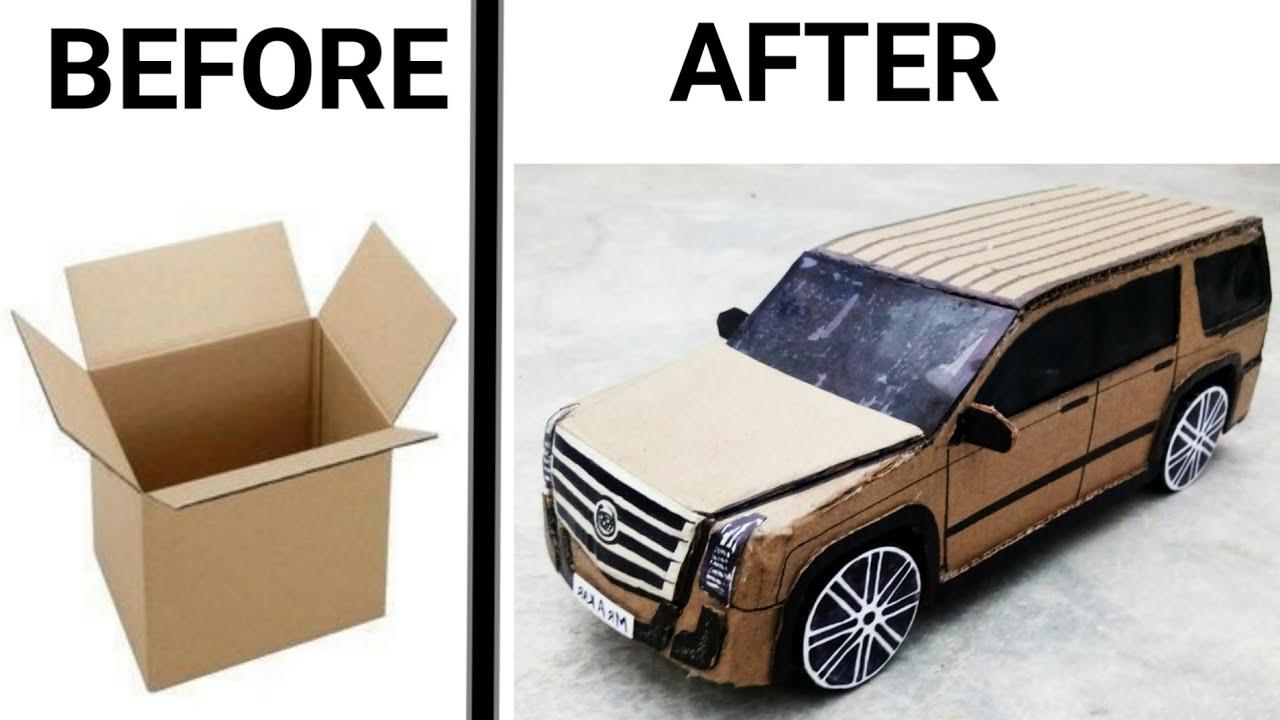 Amazing" How to make Car | CADILLAC ESCALADE | DIY Cardboard Craft ...