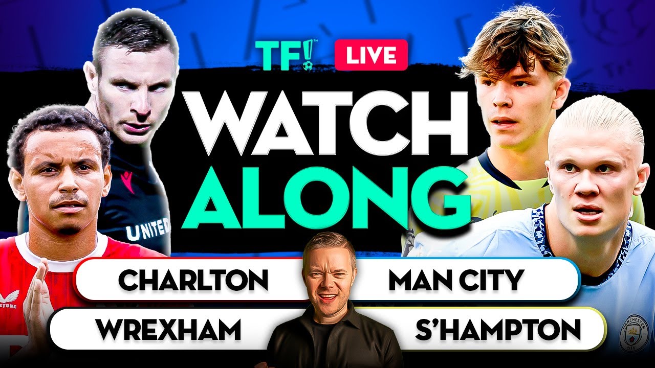 LIVE Premier League 3pm's & Charlton vs Wrexham GOLDBRIDGE Watchalong ...