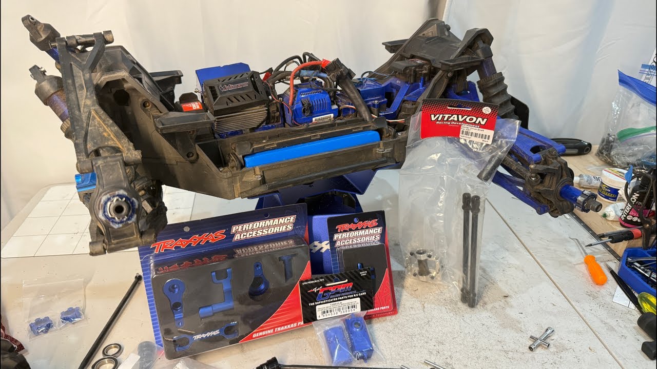 Traxxas XRT, VITAVO N Center driveshaft, aluminum, servo saver and ...