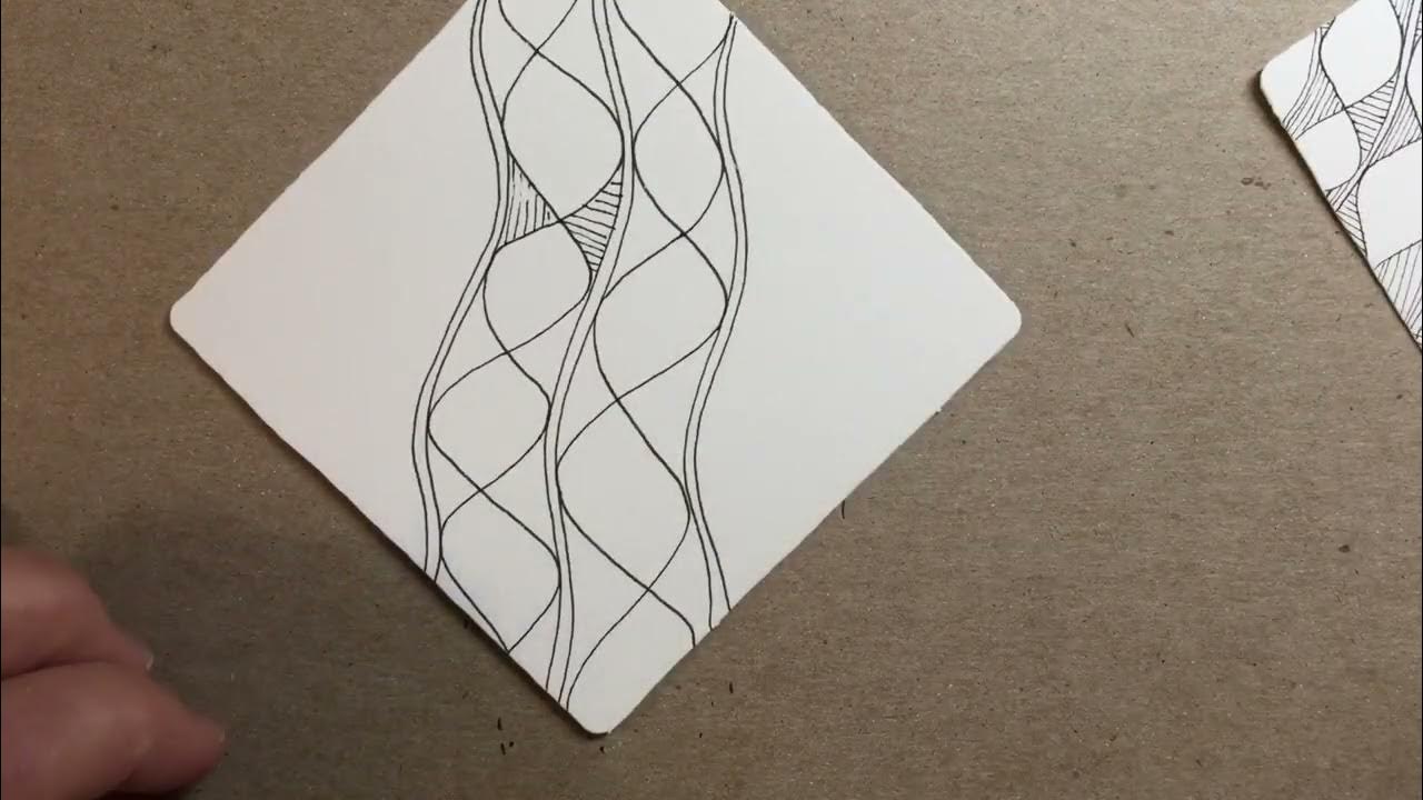Zentangle® Tangle Pattern Swaves by Nancy Domnauer, CZT - YouTube Zentangle® Tangle Pattern Swaves by Nancy Domnauer, CZT - YouTube