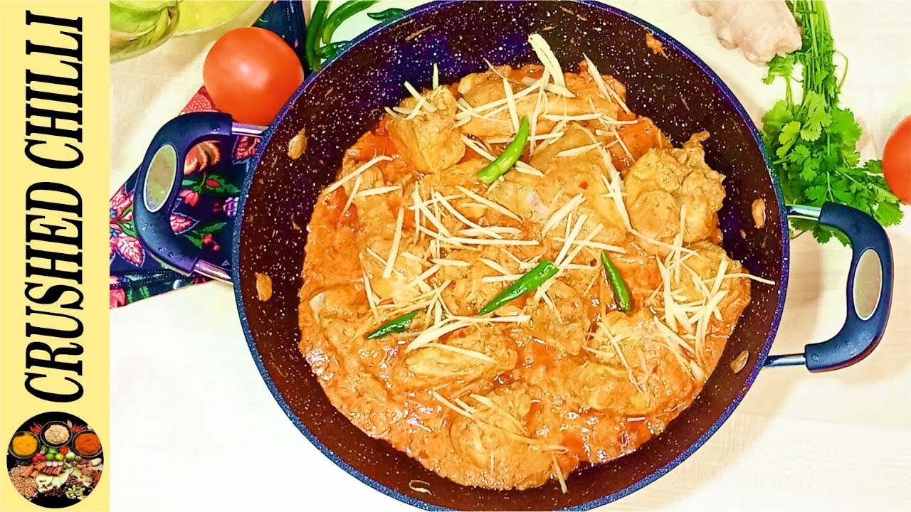 Chatkhara Ginger Chicken Recipe By Crushed Chilli - YouTube