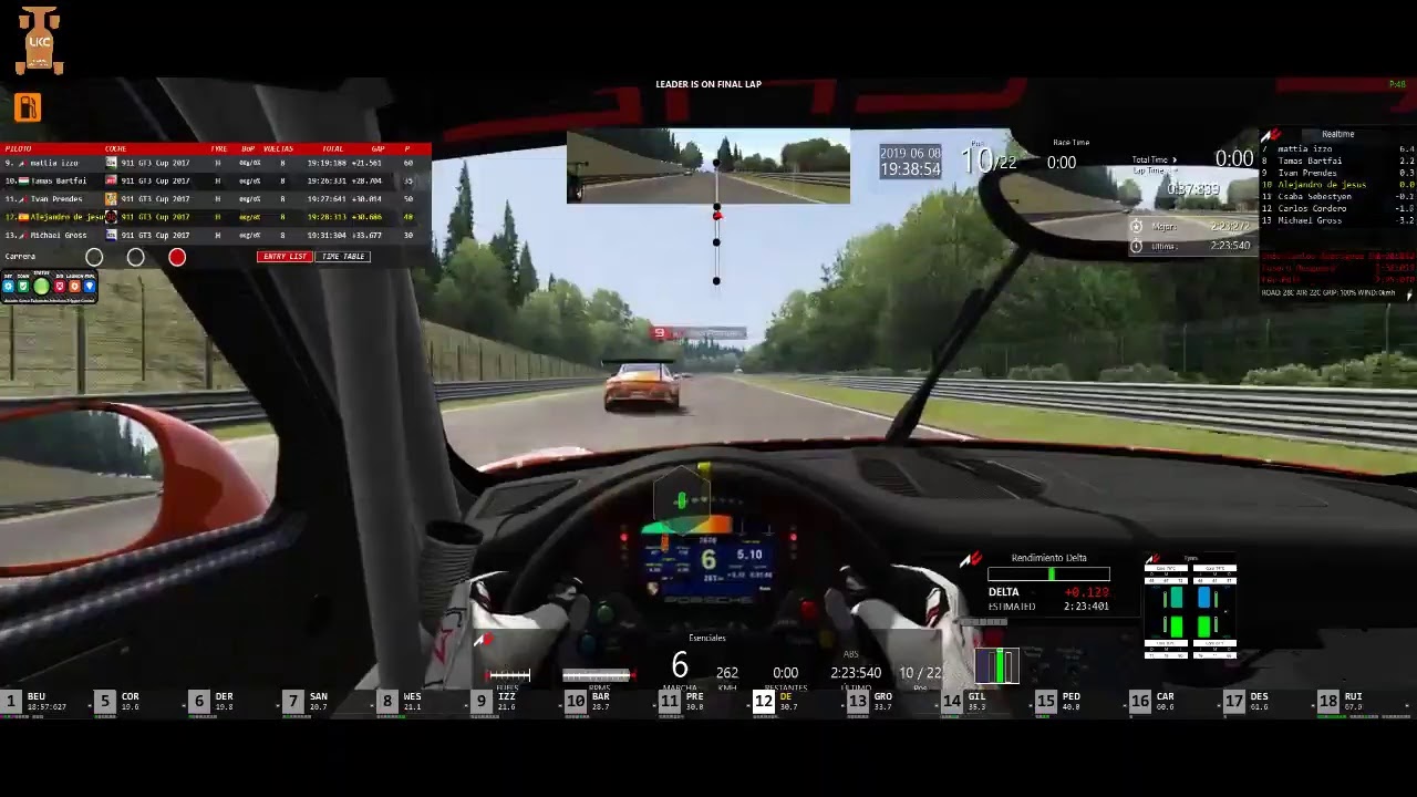 P9 Spa Porsche 911 19:00 08-06-2019 - YouTube