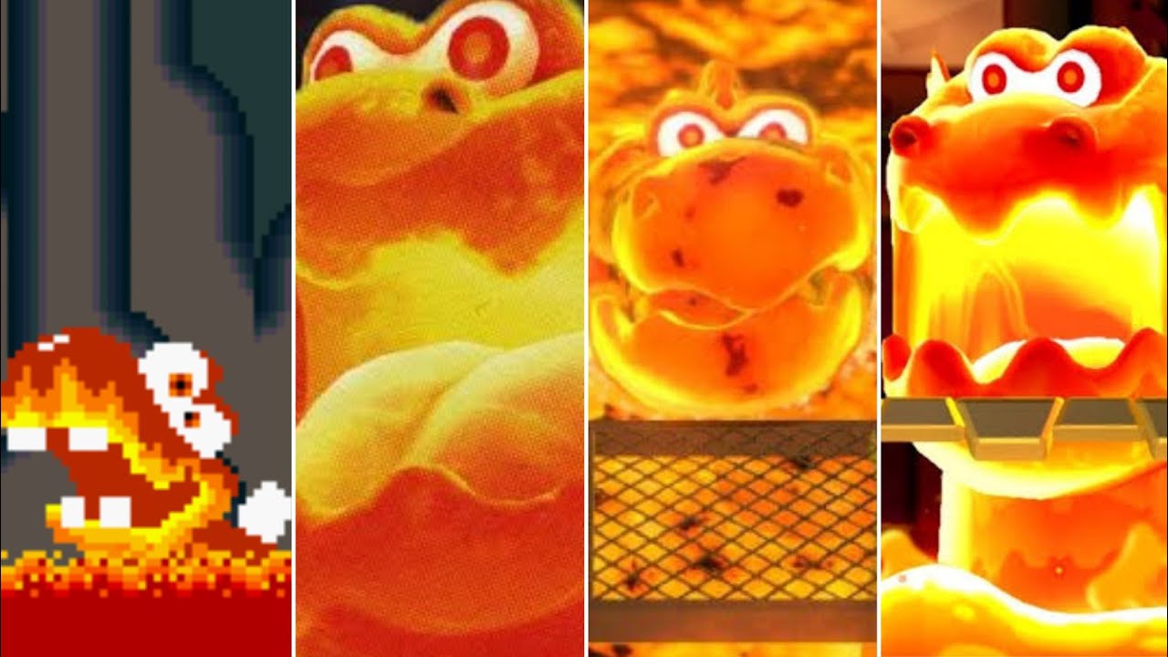 Evolution of Blargg in Super Mario Games (1990-2022) - YouTube