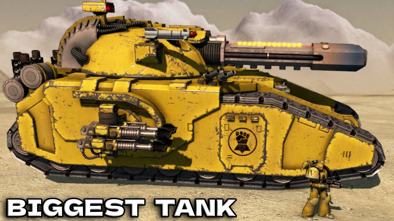 Imperial Fists & GLAIVE MEGA TANK vs Chaos - Men of War: Warhammer 40k ...