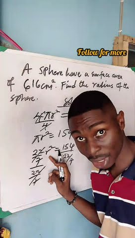 How to calculate radius of a sphere #maths #sphere #calculation # ...