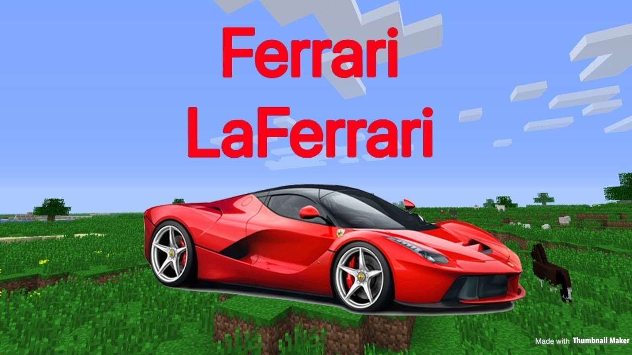 How to Get a Ferrari LaFerrari in Minecraft! - YouTube