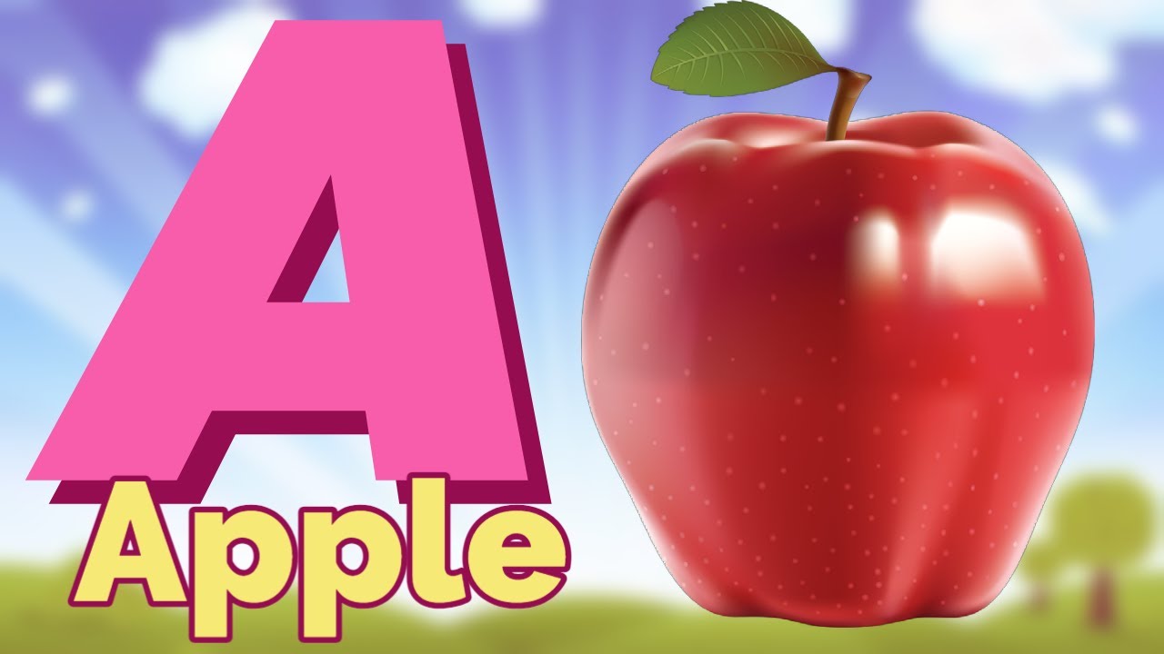 a for apple | Learn Alphabet A to Z | ABC Preschool Book Learning A for ...